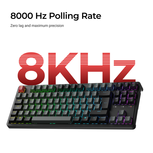 Keychron C3 Pro 8K QMK Wired Custom Mechanical Keyboard ISO Layout Col ...