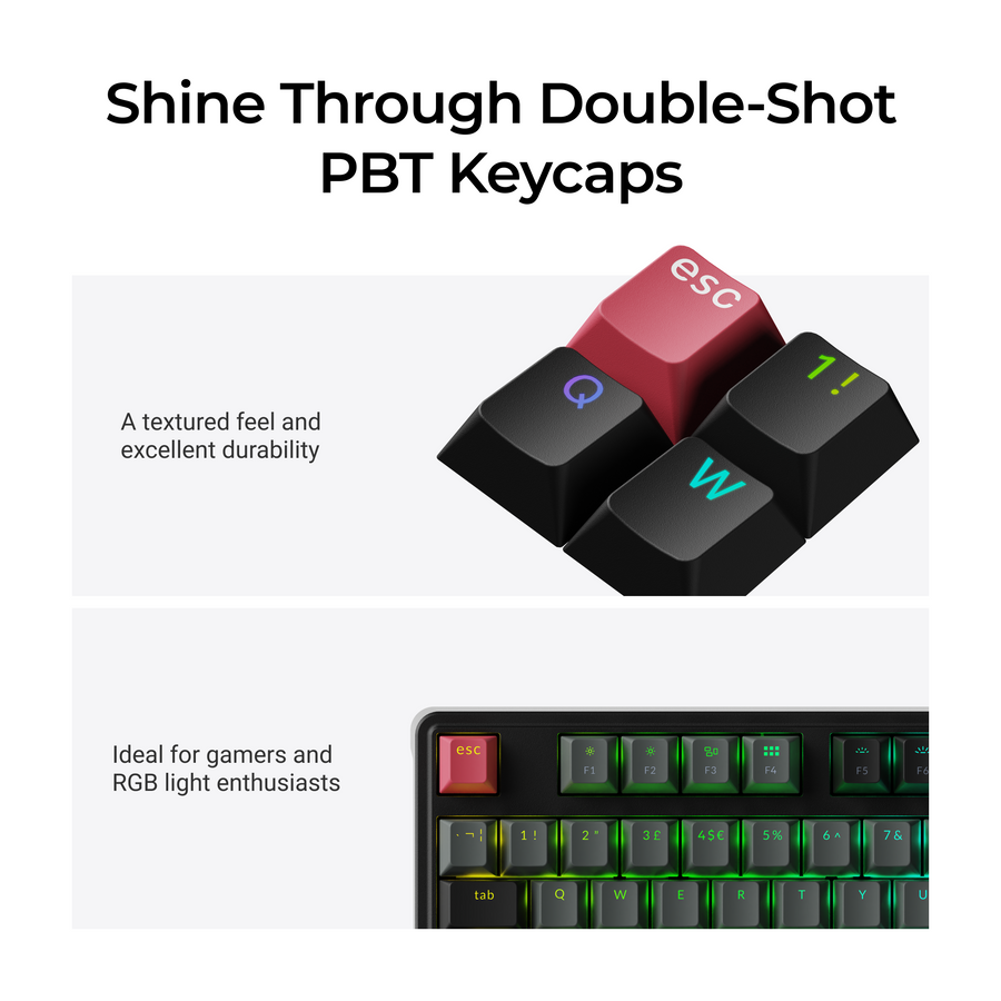 Keychron C3 Pro 8K QMK Wired Custom Mechanical Keyboard ISO Layout Col ...
