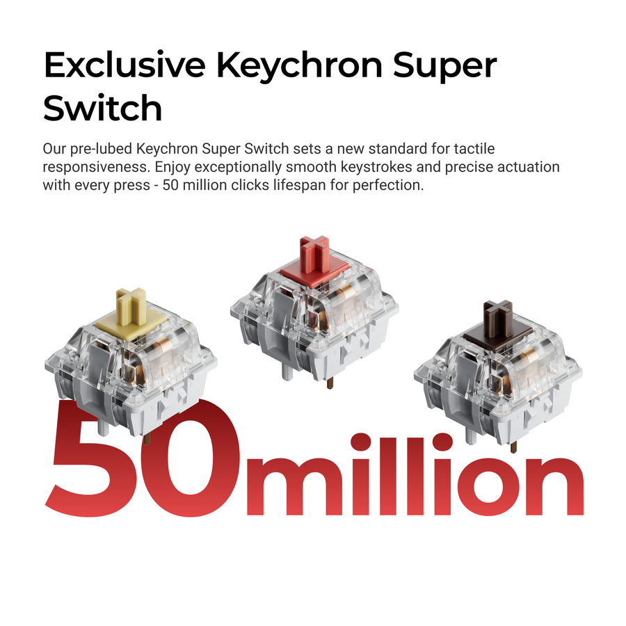 Keychron C3 Pro 8K QMK Wired Custom Mechanical Keyboard ISO Layout Col ...