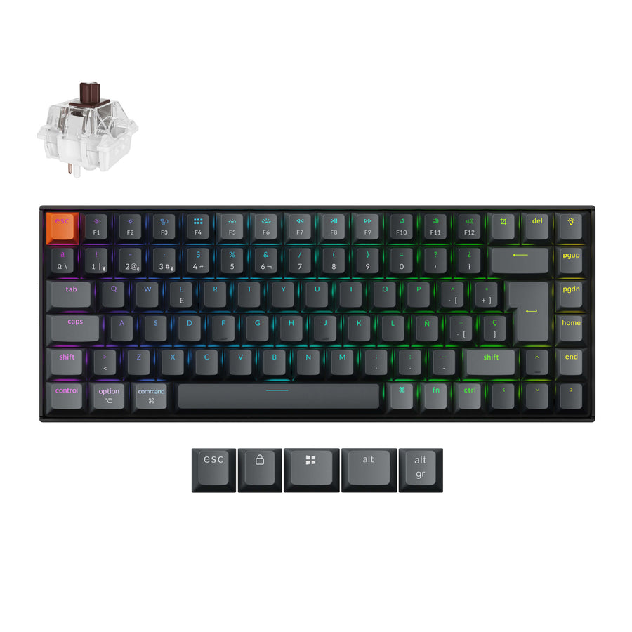 Keychron K2 QMK Wireless Mechanical Keyboard (ISO Layout) - Version 3 ...