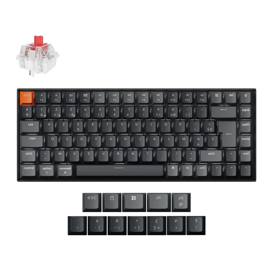 Keychron K2 QMK Wireless Mechanical Keyboard (ISO Layout) - Version 3 ...