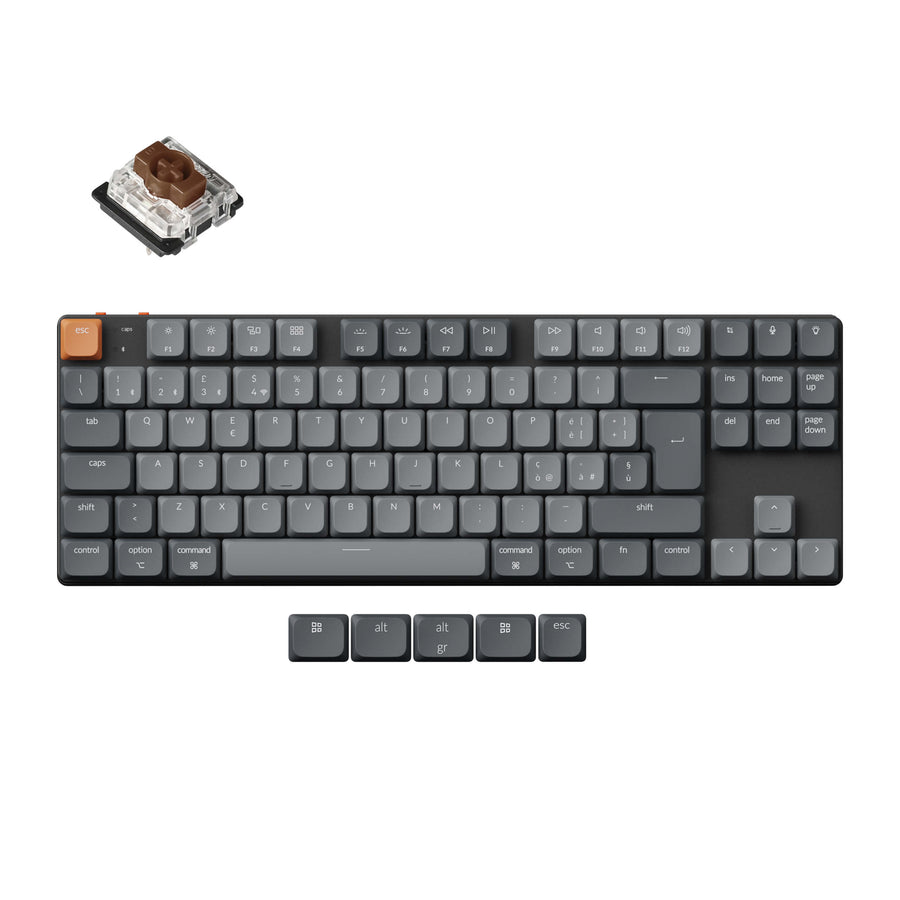 Keychron K1 Max QMK Wireless Custom Mechanical Keyboard ISO Layout Col ...