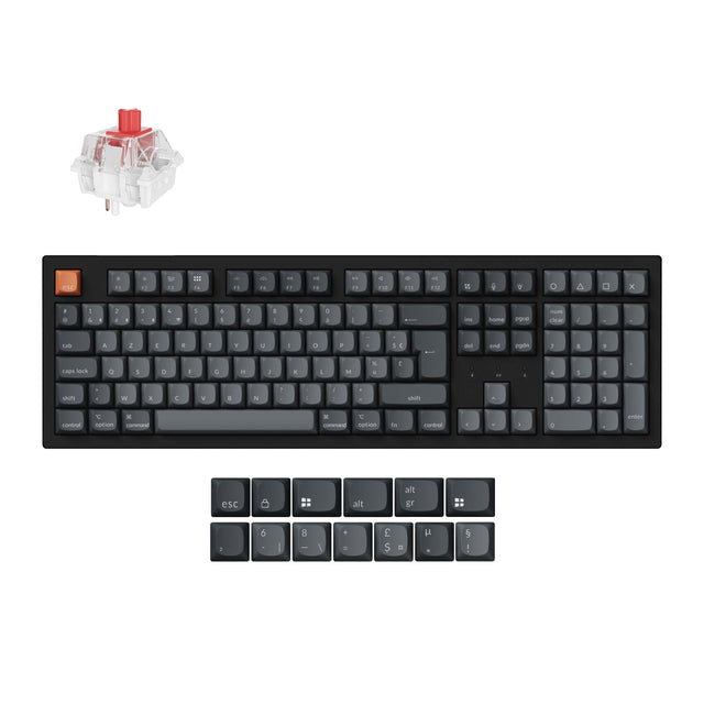 Keychron K10 Max QMK Wireless Custom Mechanical Keyboard ISO Layout Co ...