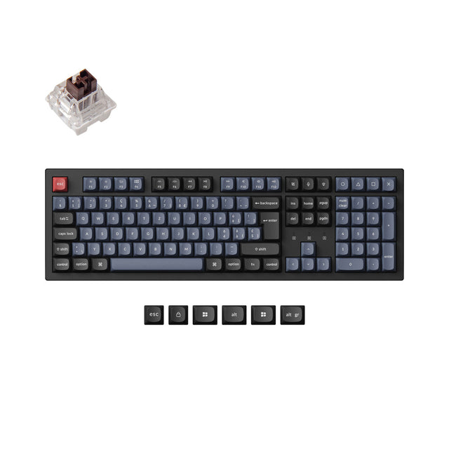 Keychron K10 Pro QMK/VIA Wireless Mechanical Keyboard ISO Layout Colle ...