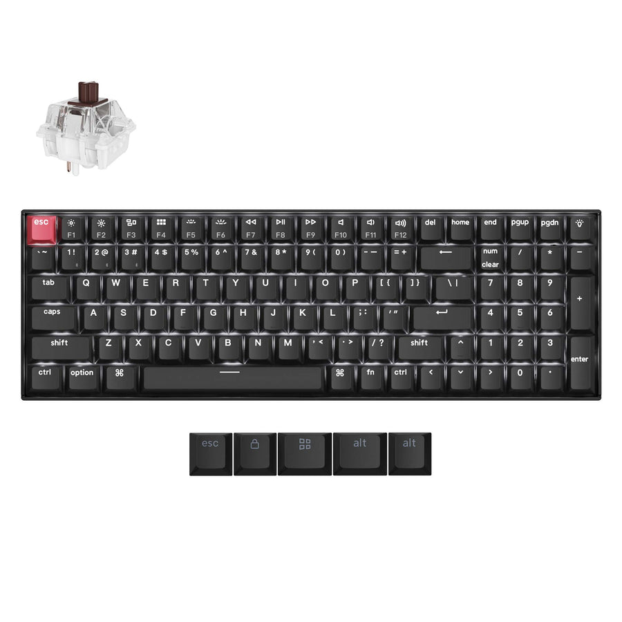Keychron K4 QMK Wireless Mechanical Keyboard (Version 3)-US ANSI Layou ...