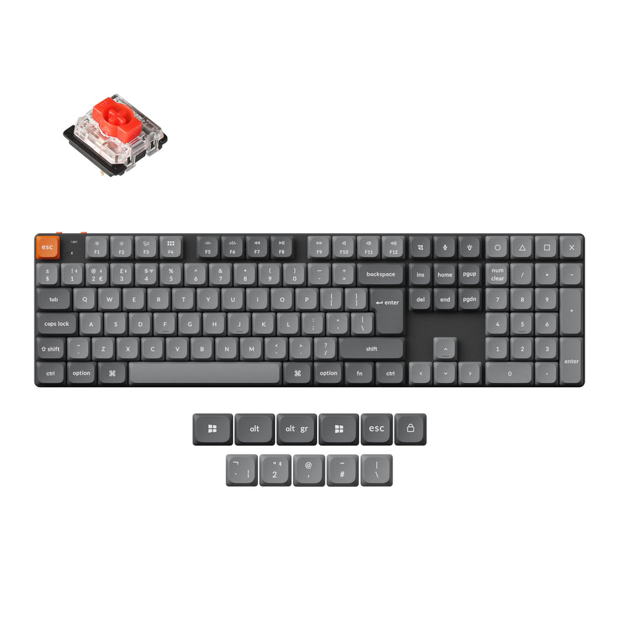 Keychron K5 Max QMK Wireless Custom Mechanical Keyboard ISO Layout Col ...