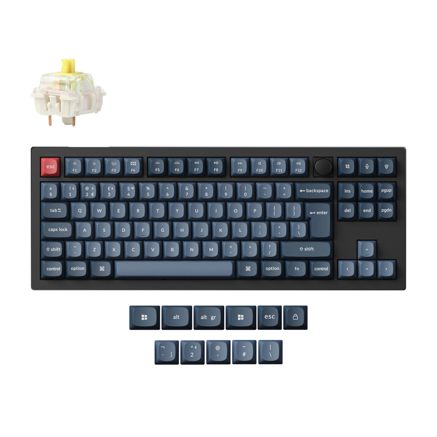 Keychron V3 Max QMK Wireless Custom Mechanical Keyboard ISO Layout Col ...