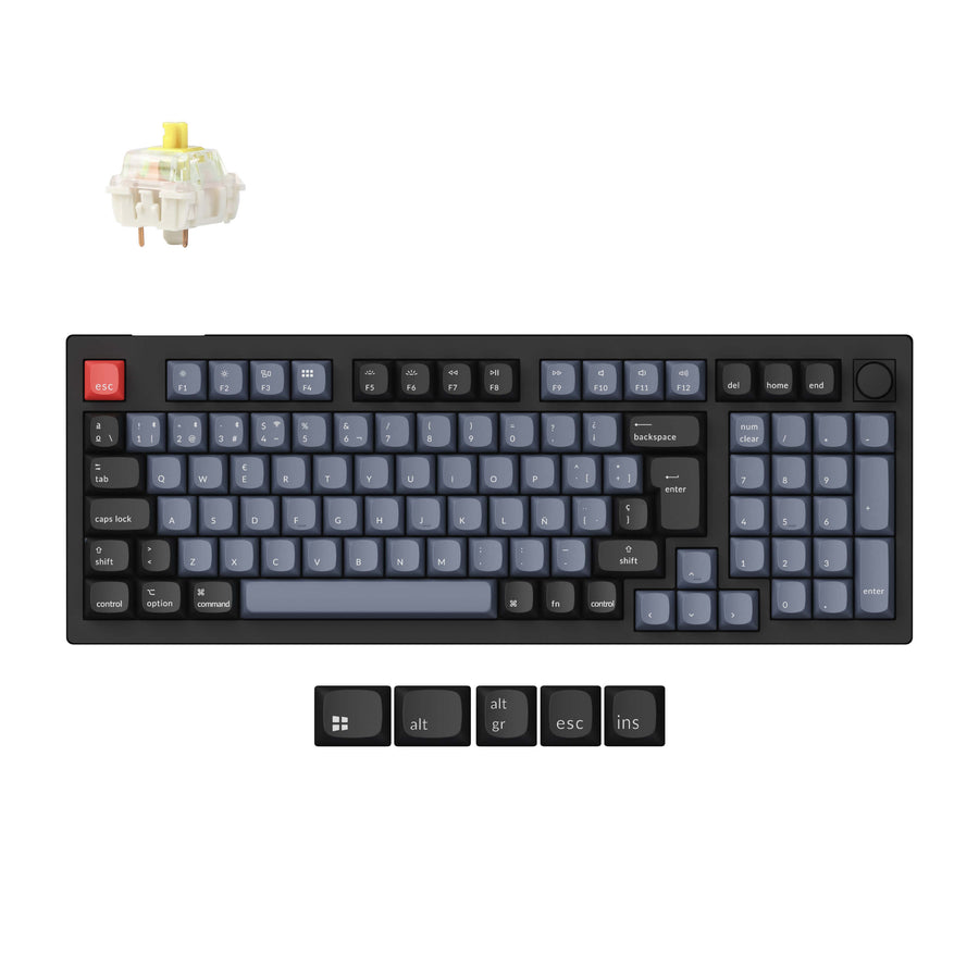 Keychron V5 Max QMK Wireless Custom Mechanical Keyboard ISO Layout Col ...