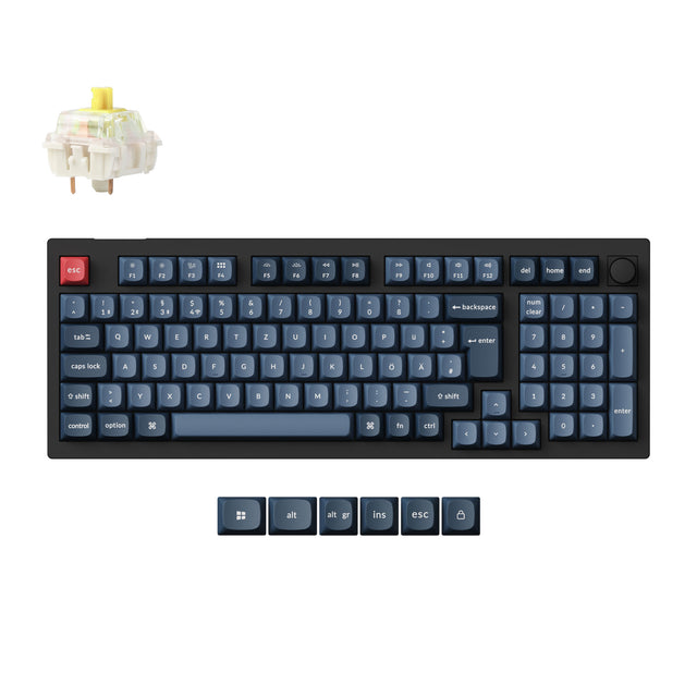 Keychron V5 Max QMK Wireless Custom Mechanical Keyboard ISO Layout Col ...