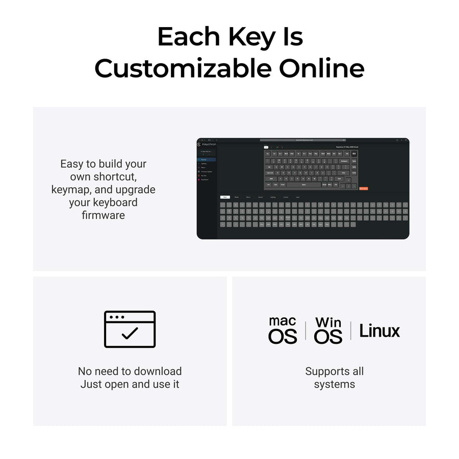 V1 Max UK-ISO Wireless Mechanical Keyboard | Keychron UK