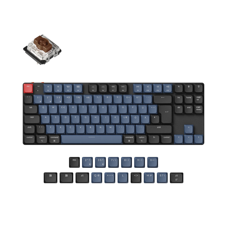 Keychron K1 Pro QMK/VIA Wireless Custom Mechanical Keyboard ISO Layout ...