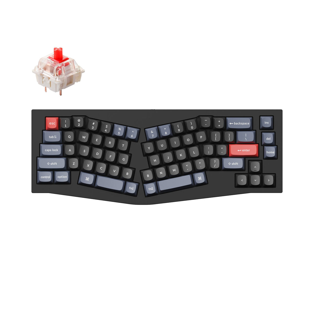 Keychron Q8 (Alice Layout) QMK Custom Mechanical Keyboard (US ANSI Lay ...